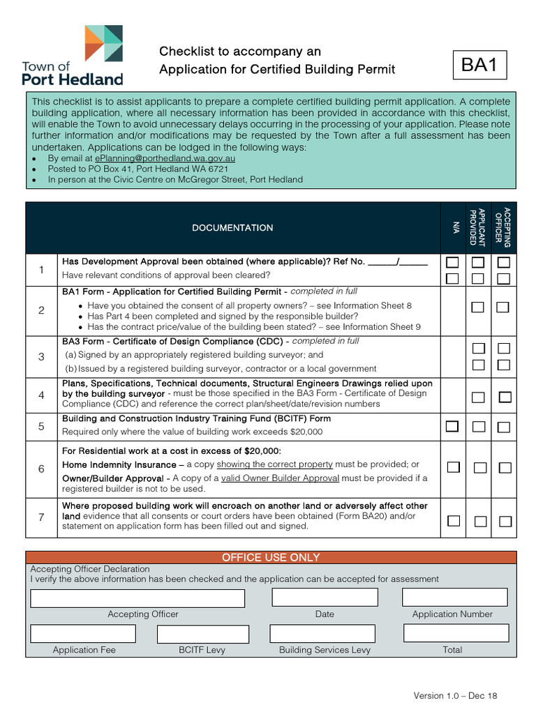 SDV MRS Form 1 Application For Planning Approval | PDF | Specification ...