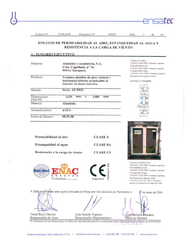 Aev Ventana Ae0932 | PDF