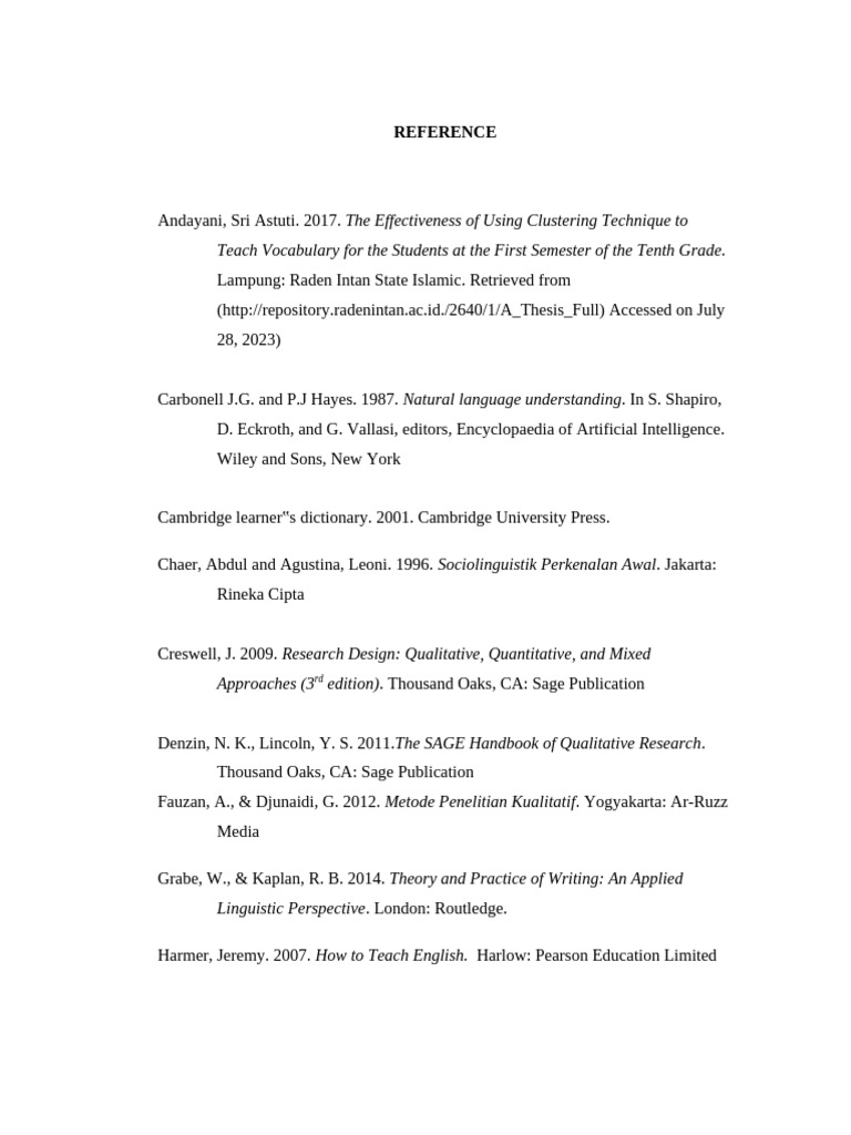 THESIS APPENDIX - Copy Exam | PDF