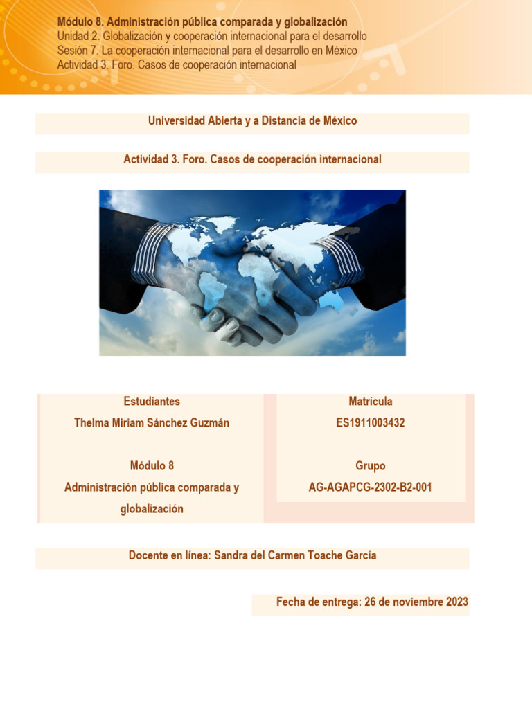 Agapcg M8 U2 S7 A3 THSG | PDF | Donación de Organos | Economias