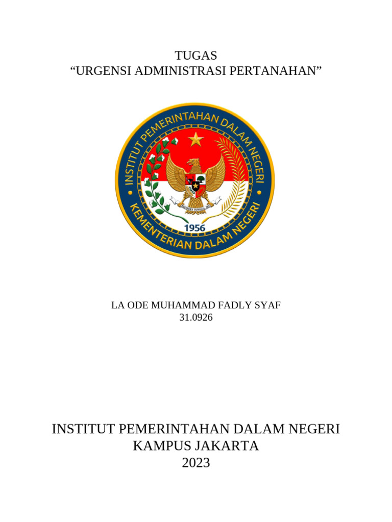 Administrasi Pertanahan | PDF