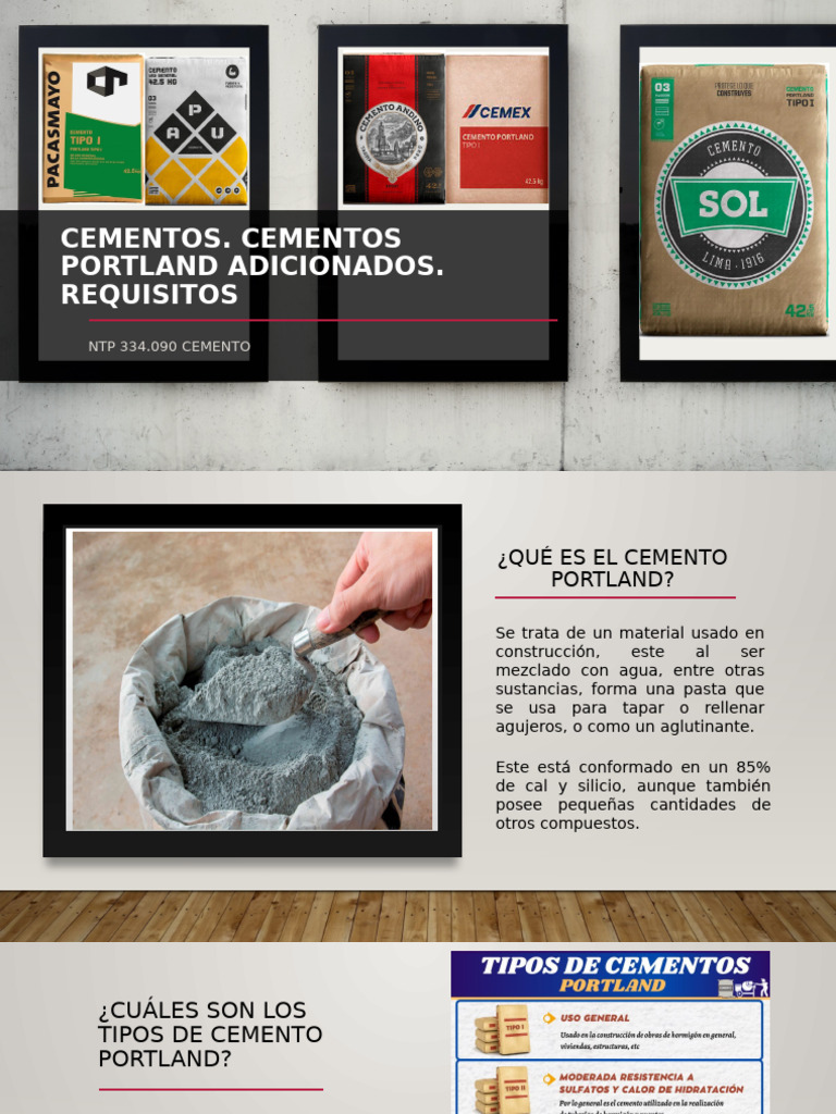 CEMENTOS | PDF | Cemento | Hormigón