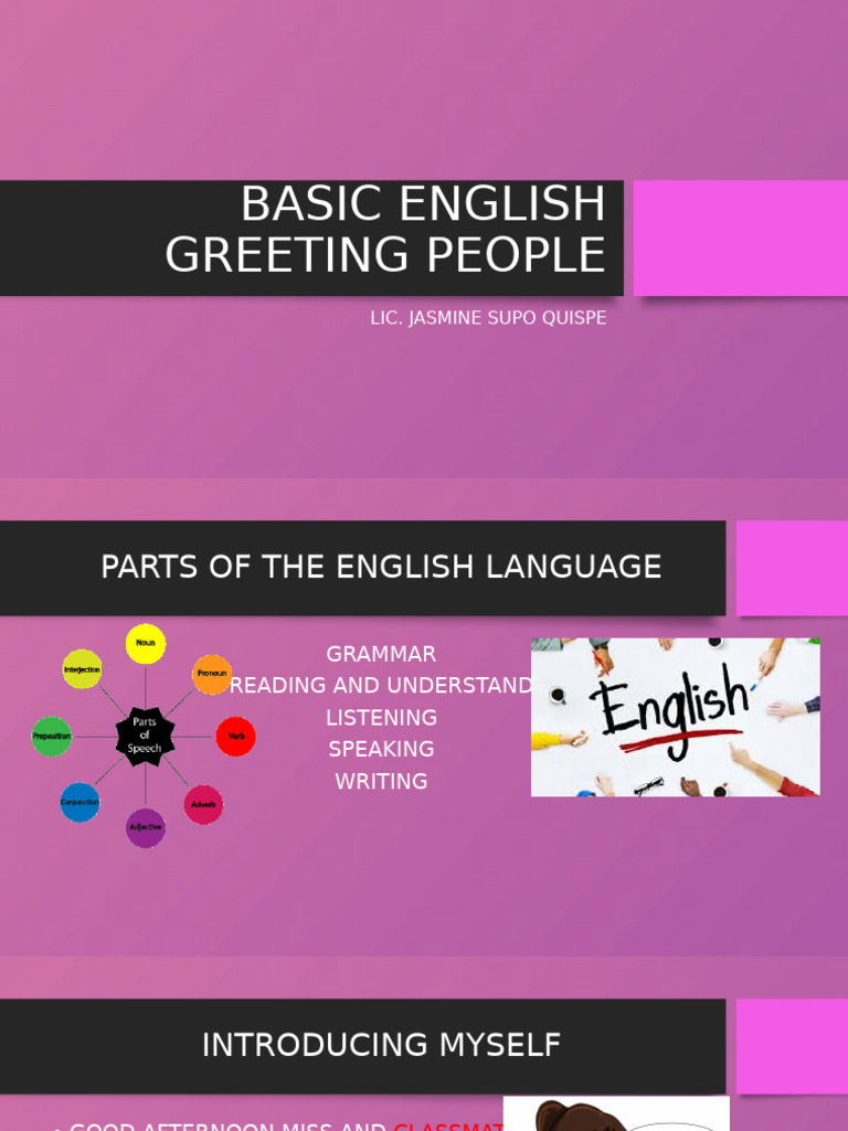 Grammatical Structure of The English Language and Introduction.. | PDF ...