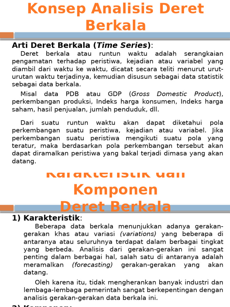 Analisis Deret Berkala dan Polanya | PDF | Pengelolaan Keuangan & Uang ...