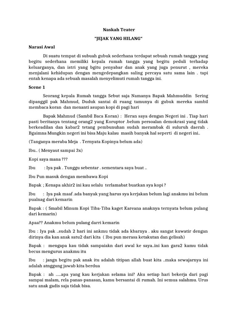 Naskah Teater Fix | PDF