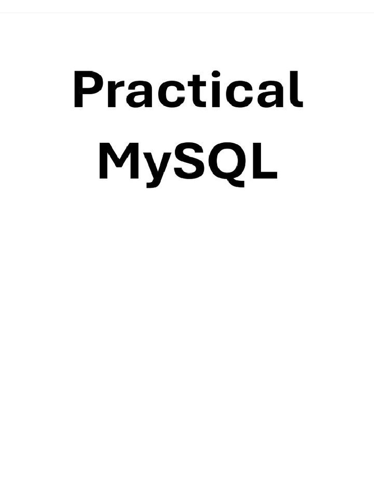 Deepika Mysql | PDF