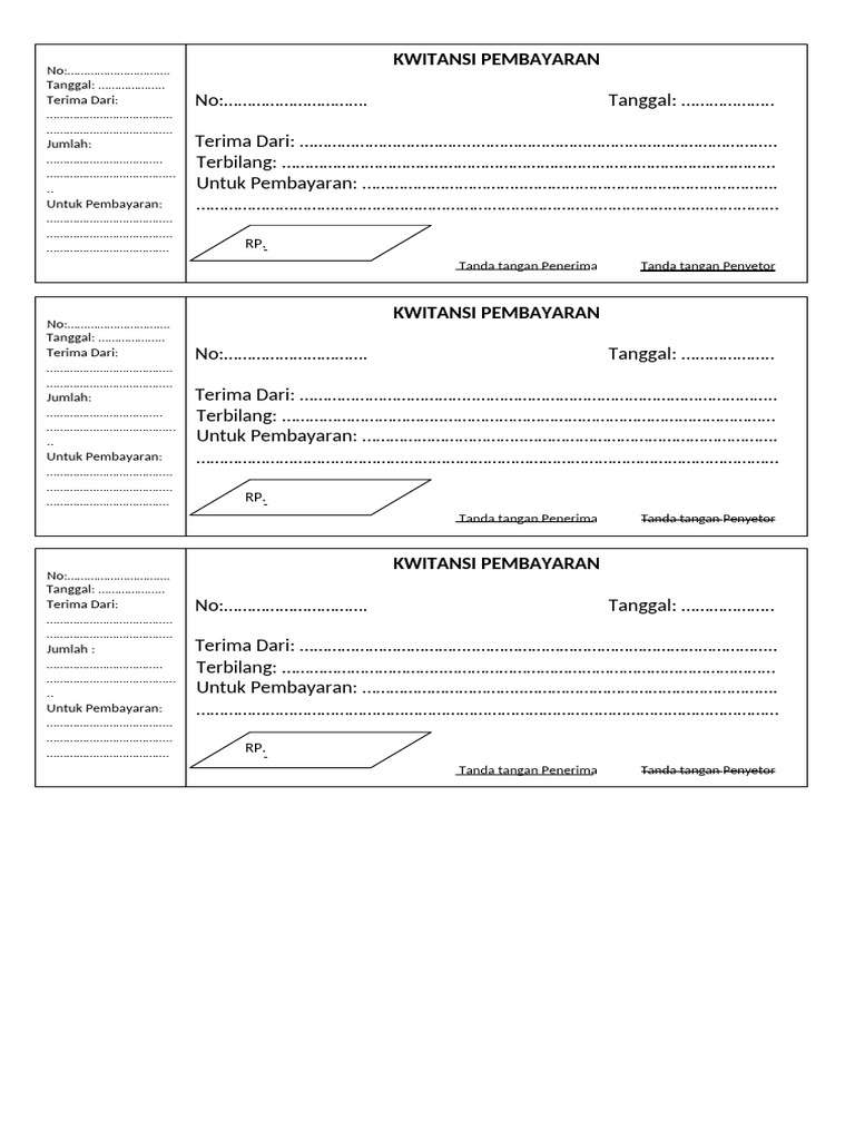 kwitansi-kosong | PDF