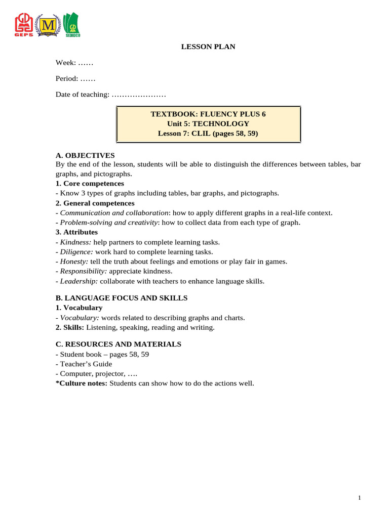 Fluency Plus 6 - Unit 5.7 - CLIL | PDF | Vocabulary | Fluency
