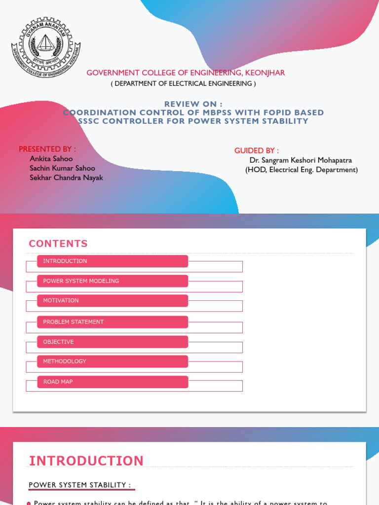 Review PPT (Power System Stability) | PDF | Electrical Engineering ...