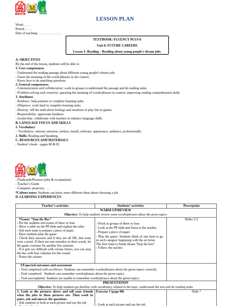 Fluency Plus 6 - Unit 6.1 - Reading | PDF | Reading Comprehension ... Fluency Plus 6 - Unit 6.1 - Reading | PDF | Reading Comprehension ...