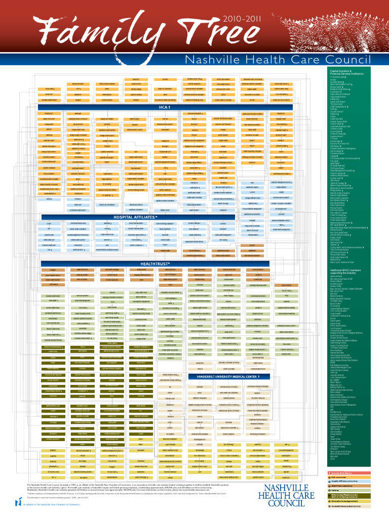 2011 Nashville Health Care Family Tree - SFLB | PDF | Health Care ...