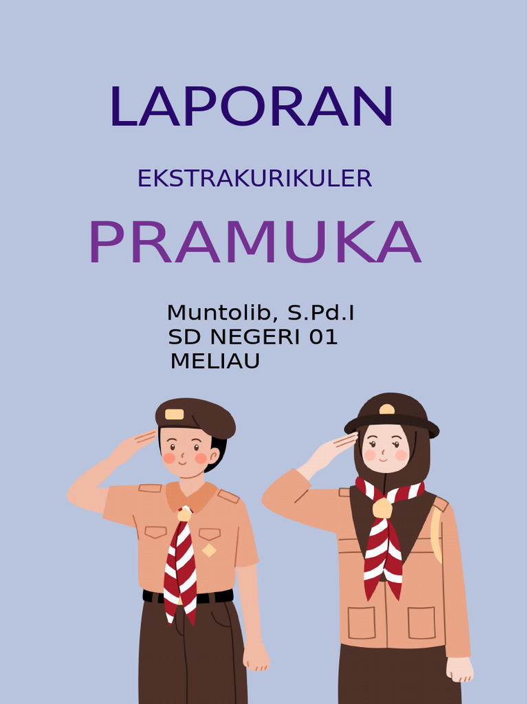 Laporan Kegiatan Pramuka SDN 01 Meliau | PDF | Karier & Perkembangan