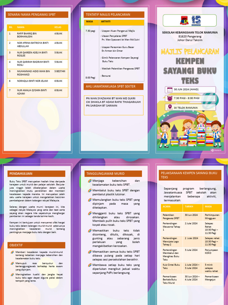 Pamplet Kempen Sayangi Buku Teks 2024 | PDF