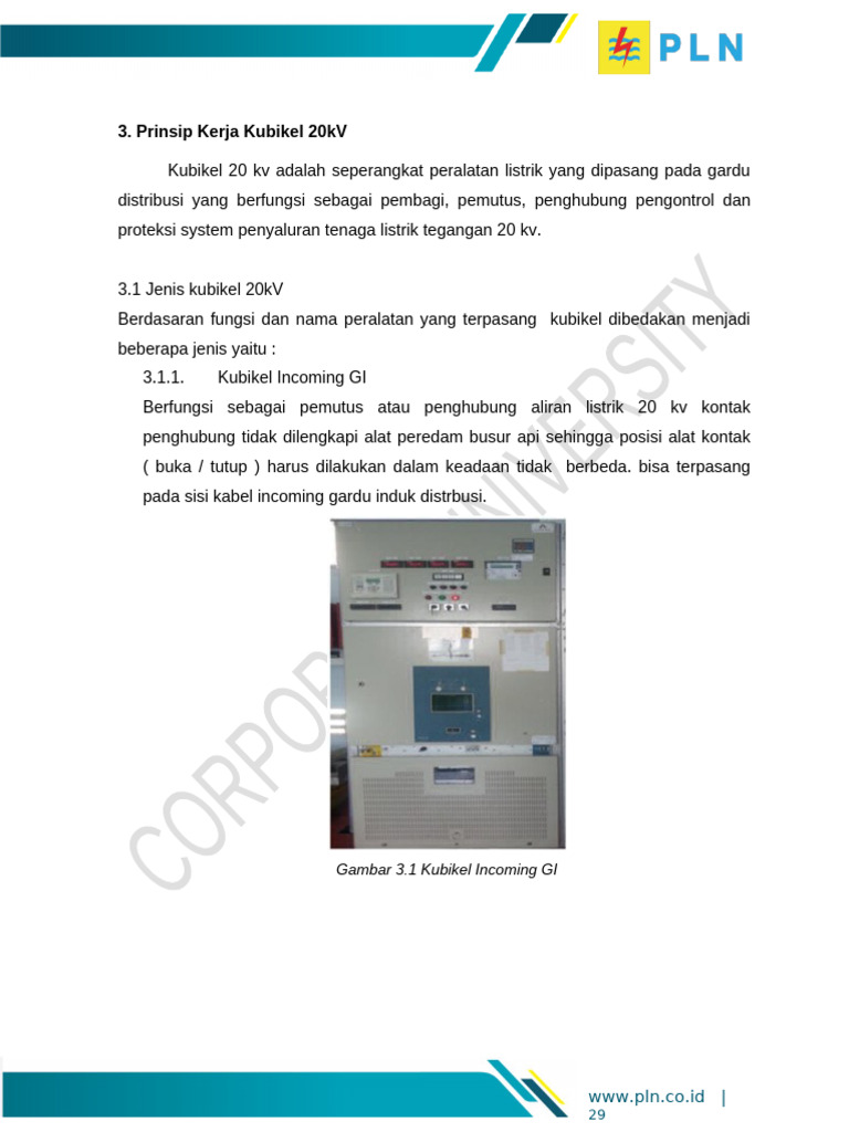 3 - Prinsip Kerja Kubikel 20kV | PDF | Sains & Matematika | Komputer