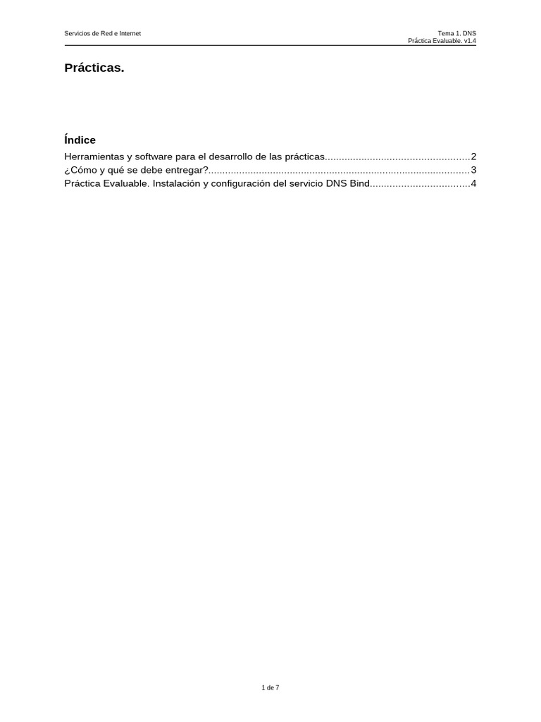 1.DNS - Practica EVALUABLE | PDF | sistema de nombres de dominio | Dirección IP