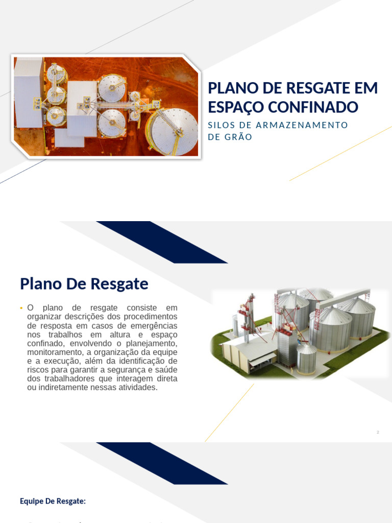 Plano de Resgate em Espaço Confinado | PDF | Resgate