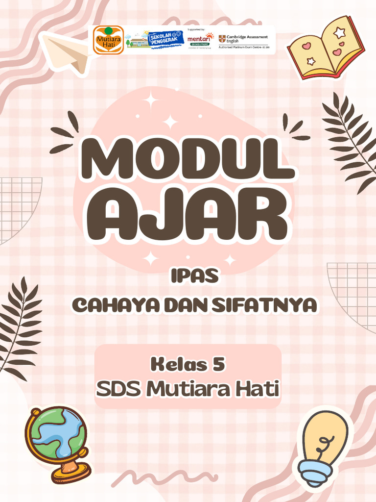 Modul Ajar Kelas V Cahaya Dan Sifatnya (IPAS) | PDF