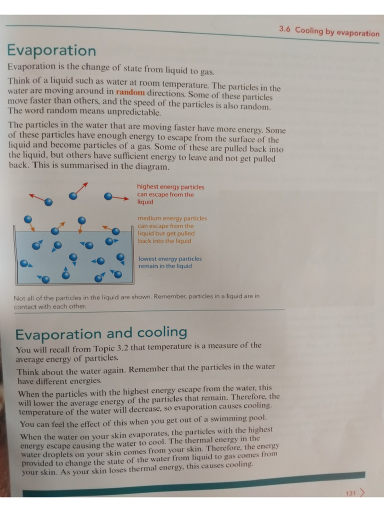 Cooling by Evaporation | PDF