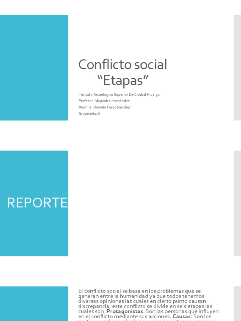 Actividad 2 U6 (Conflicto Social) - Comportamiento | PDF | Crecimiento personal y profesional ...
