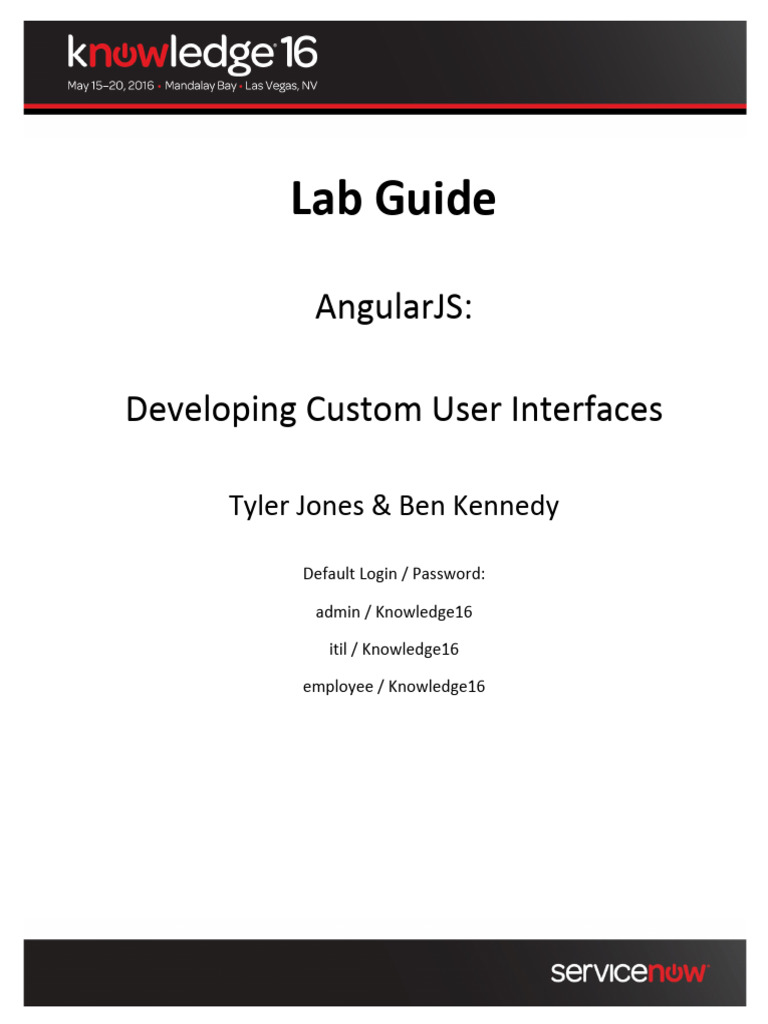 Lab Guide AngularJS For Now | PDF | Computer Programming | Software