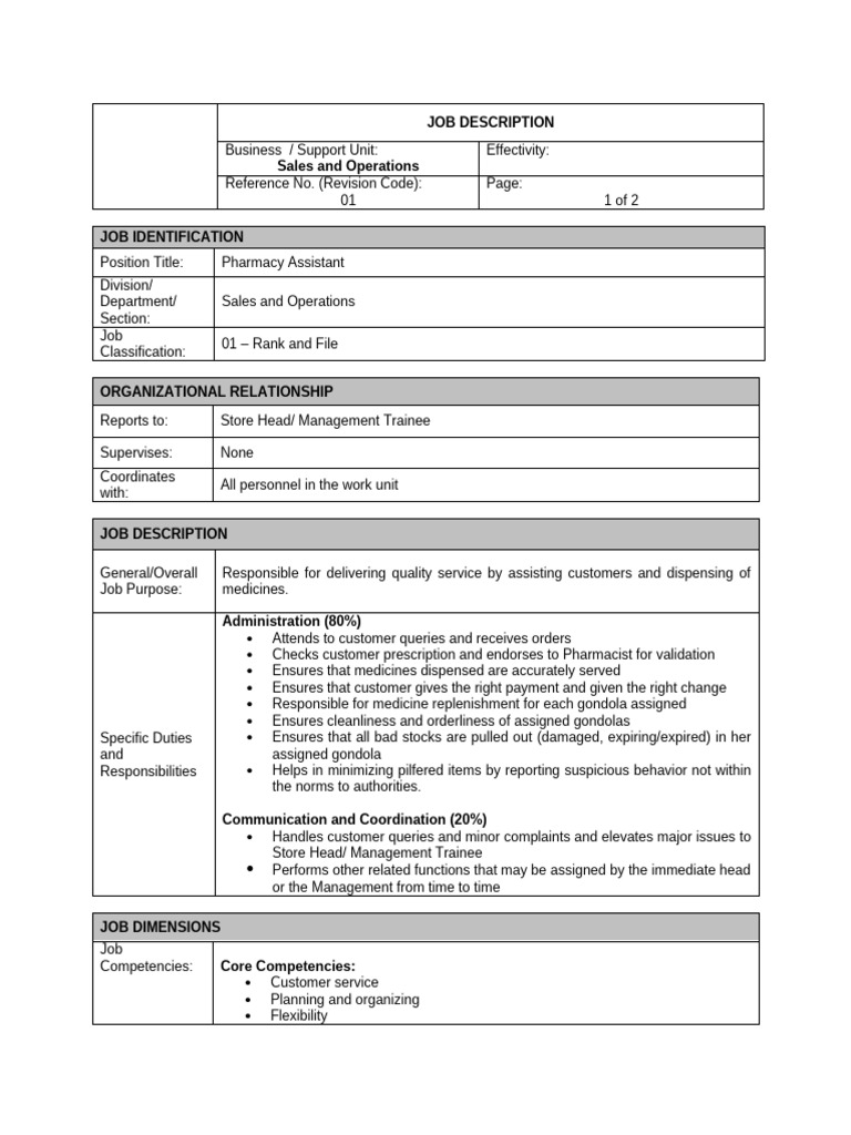 PA - Duties | PDF | Pharmacy | Computing