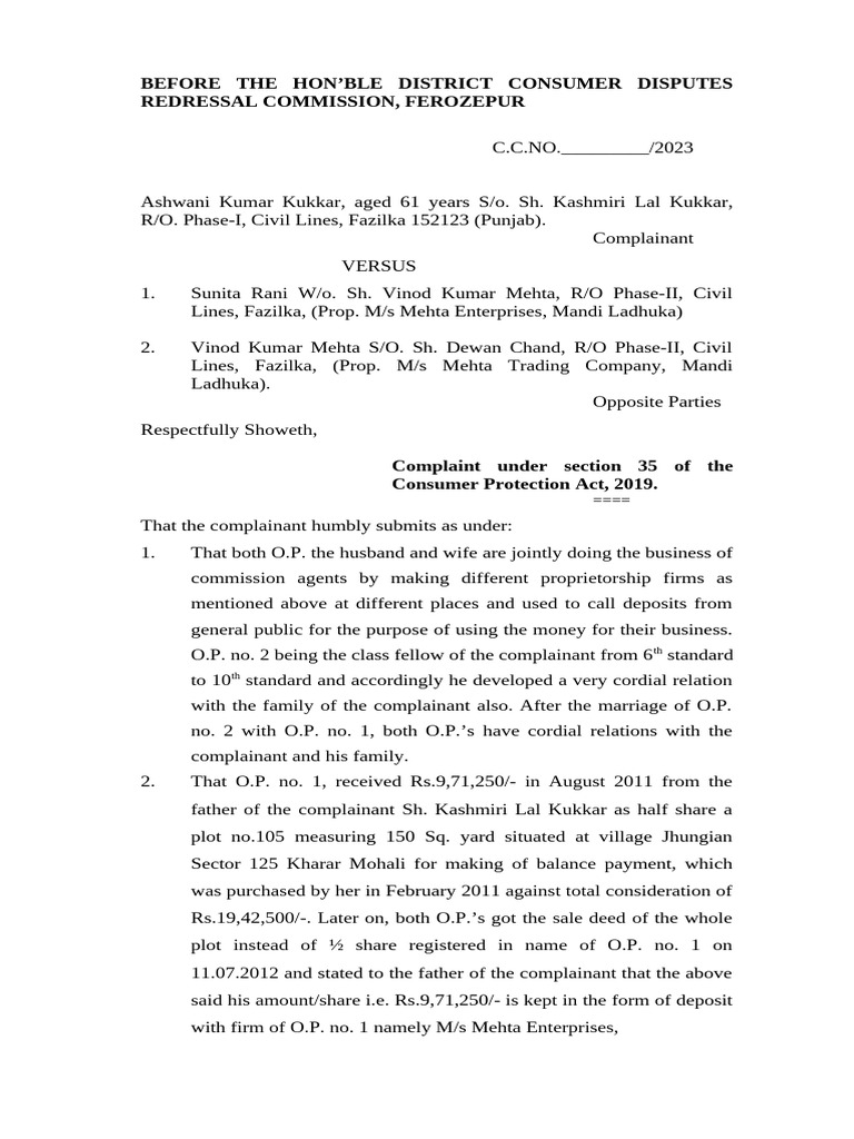 Wa Akk VS Sunita Mehta | PDF | Cheque | Money
