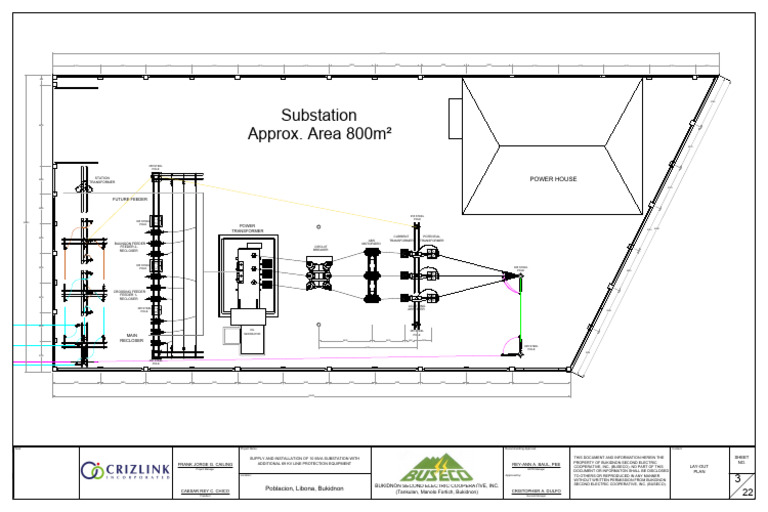 03 - SS Lay-out Plan | PDF | Electrical Substation | Transformer