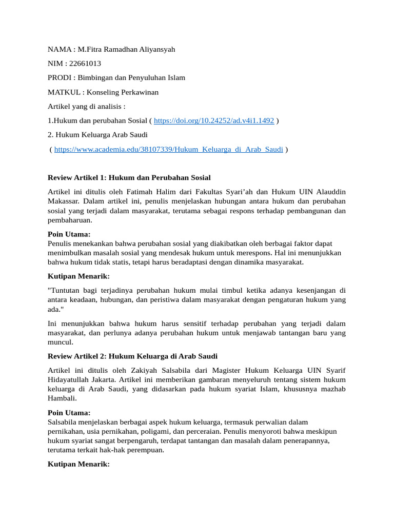 Konseling Perkawinan FTR | PDF