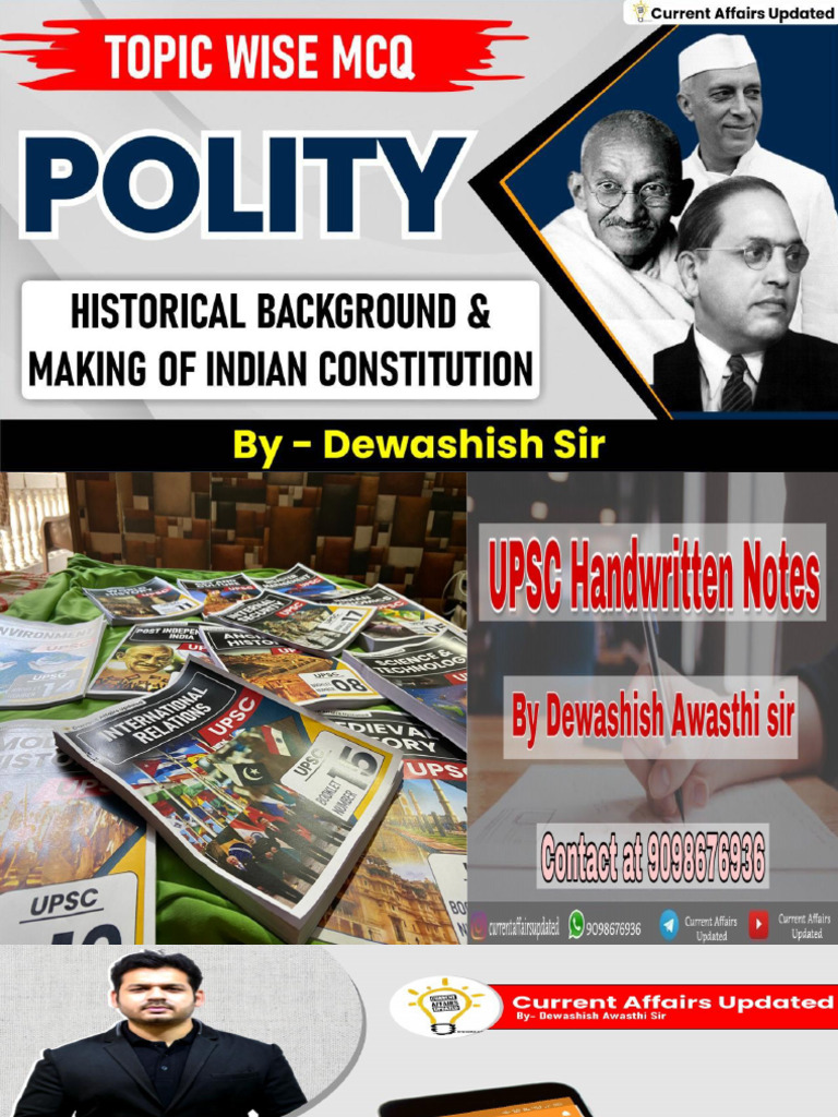 Polity - Historical Background & Making of Constitution | PDF ...