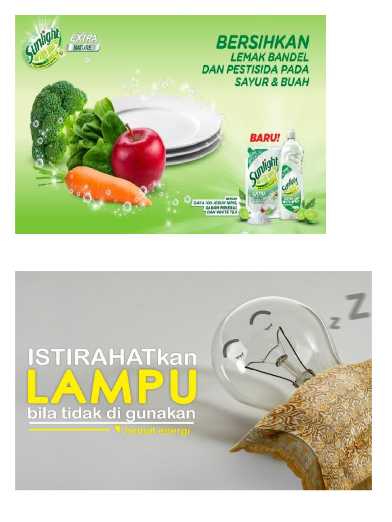 Contoh Iklan, Slogan Dan Poster | PDF