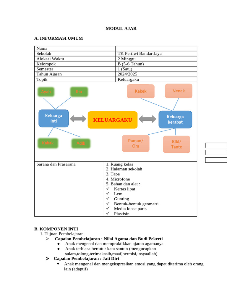 MODUL AJAR B Lilik | PDF