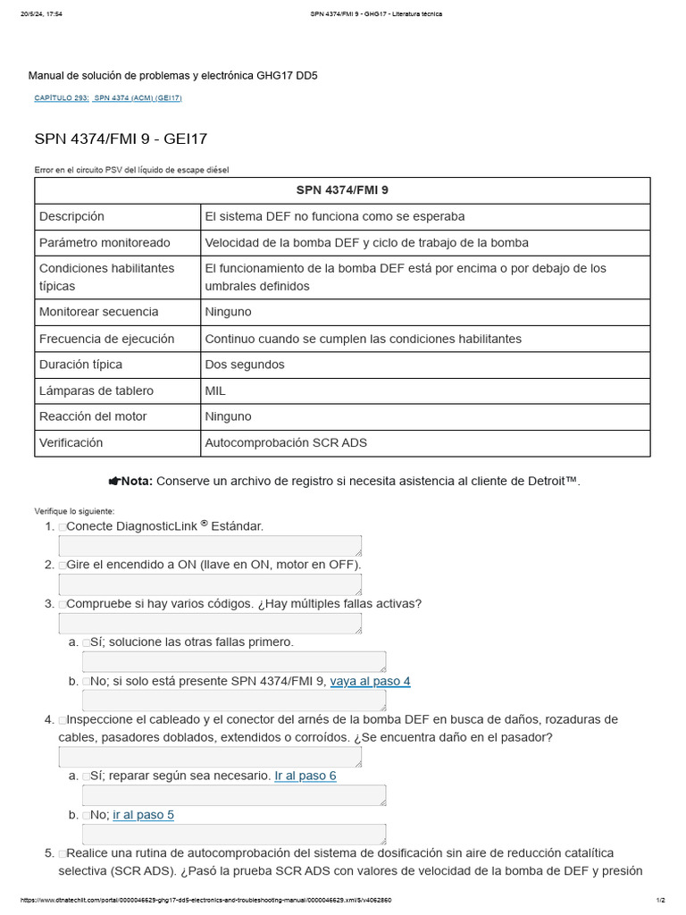 SPN 4374 - FMI 9 - GHG17 - Literatura Técnica | PDF | Bomba