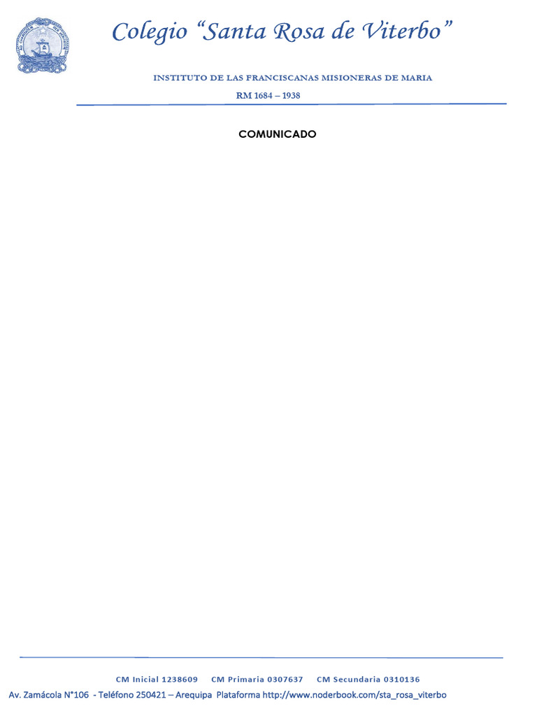 Comunicado Octubre | PDF