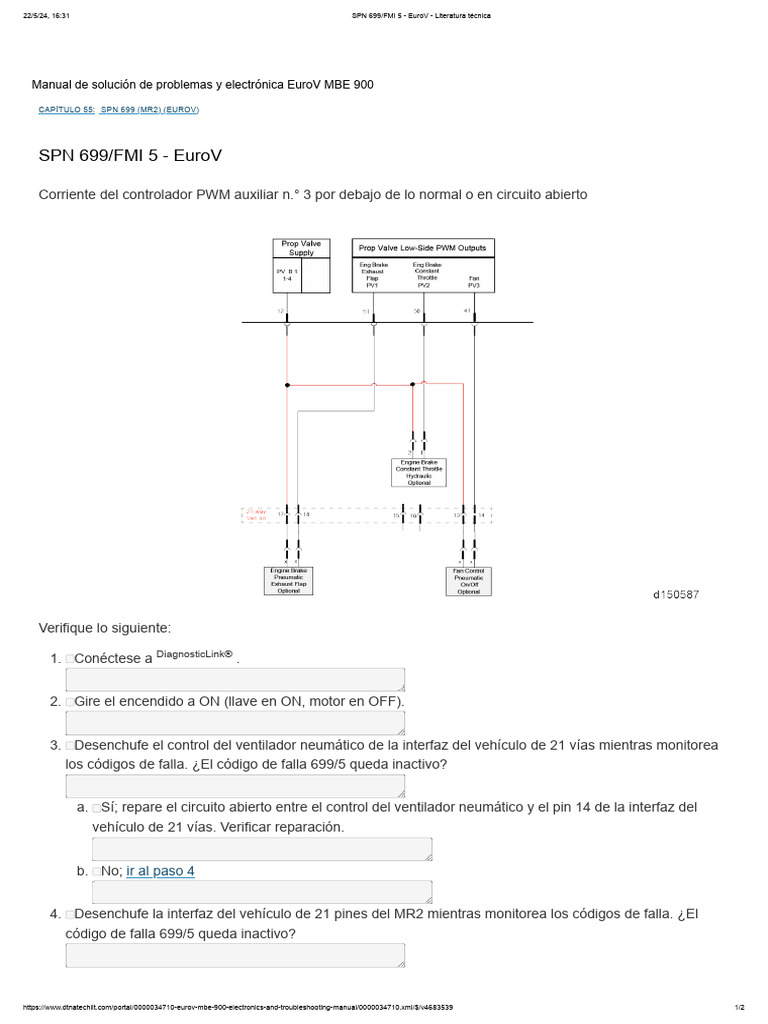 SPN 699 - FMI 5 - EuroV - Literatura Técnica | PDF | Tecnología