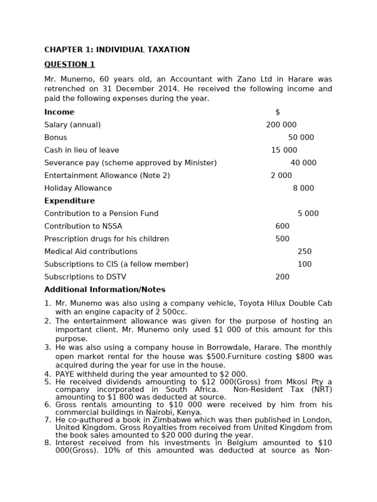 Taxation TAX - QNS - AND - SOLUTIONS | PDF | Taxes | Pension