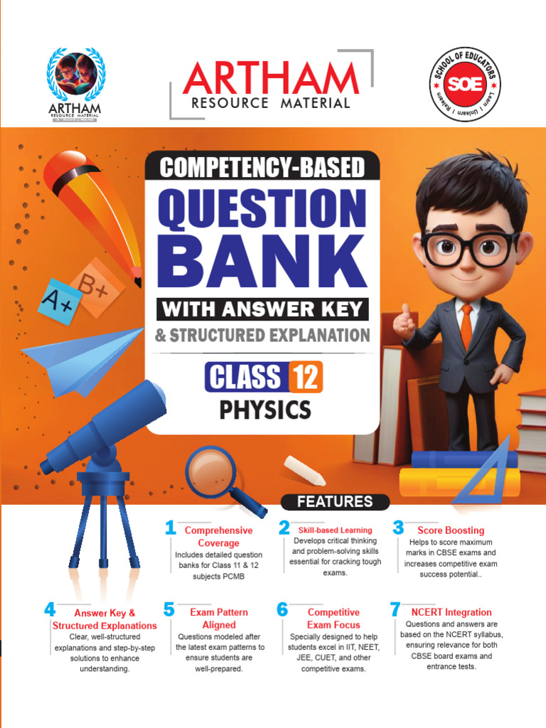 Class 12 Physics Competency-Based Question Bank With Answer Key & Structured Explanation CH-2 ...