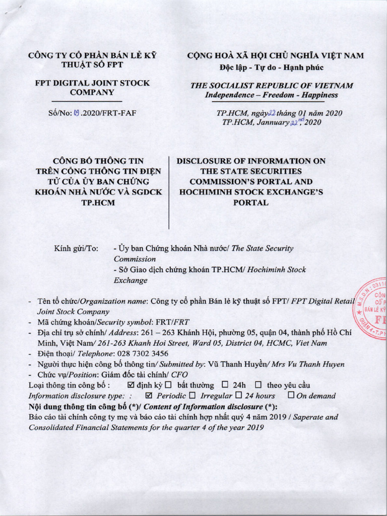 FRT 19Q4 BCTC M | PDF