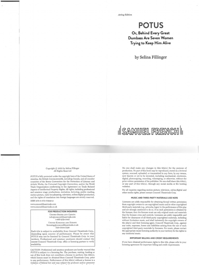 POTUS Script | PDF