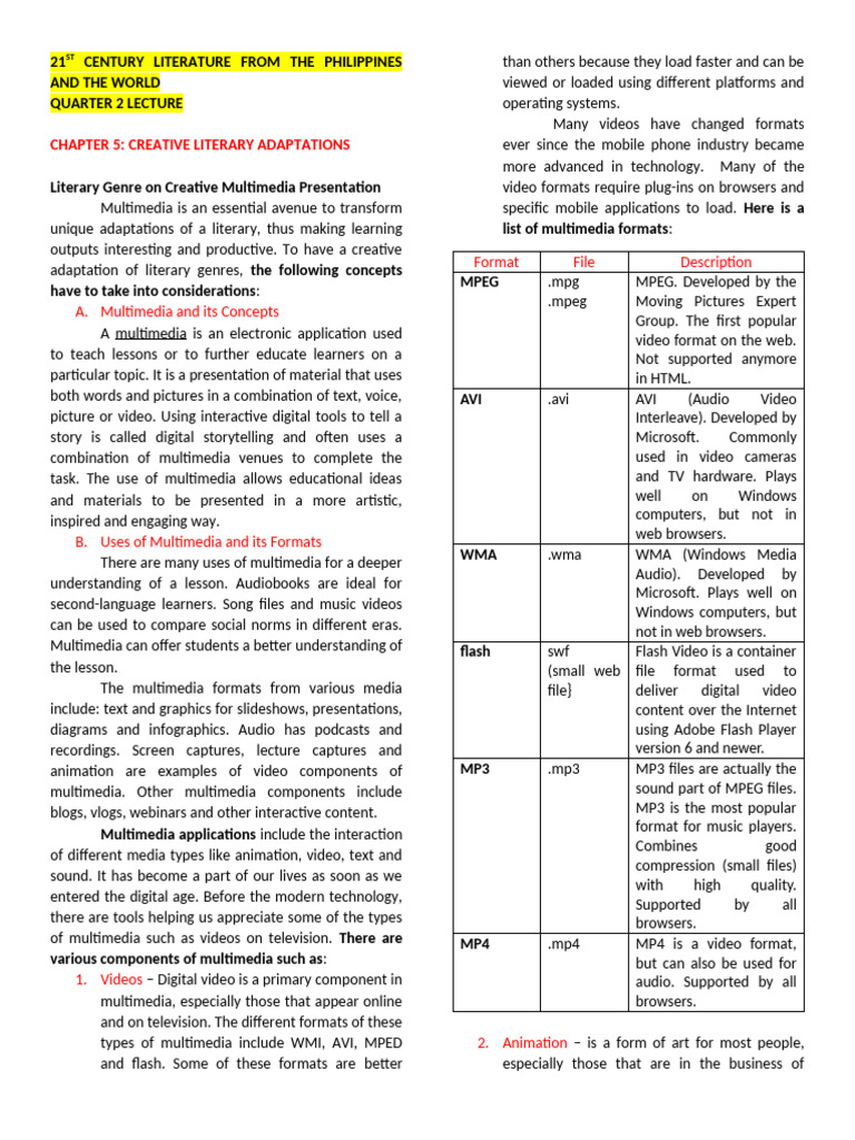 Q2 21ST Lesson5 | PDF | Multimedia | Adobe Flash