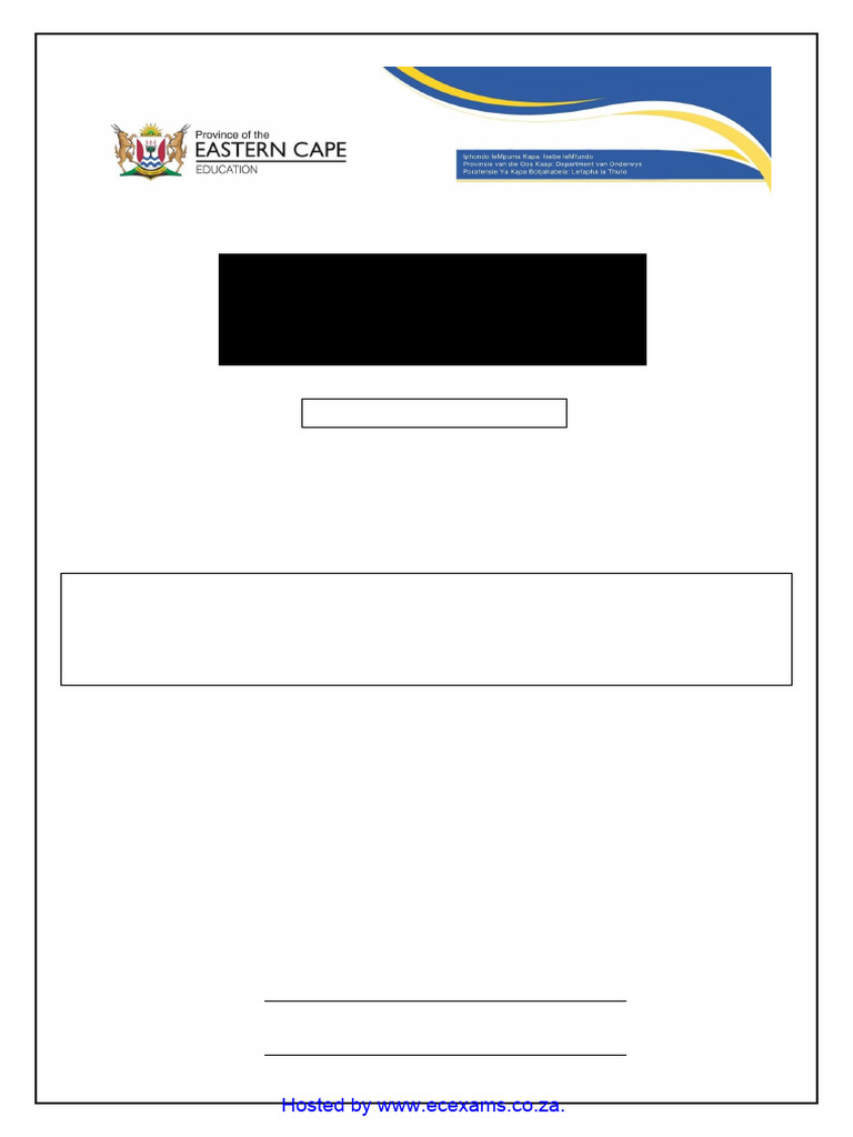 Physical Sciences p2 Gr11 Memo 2024 Eng - Afr - Watermark | PDF | Intermolecular Force | Gases