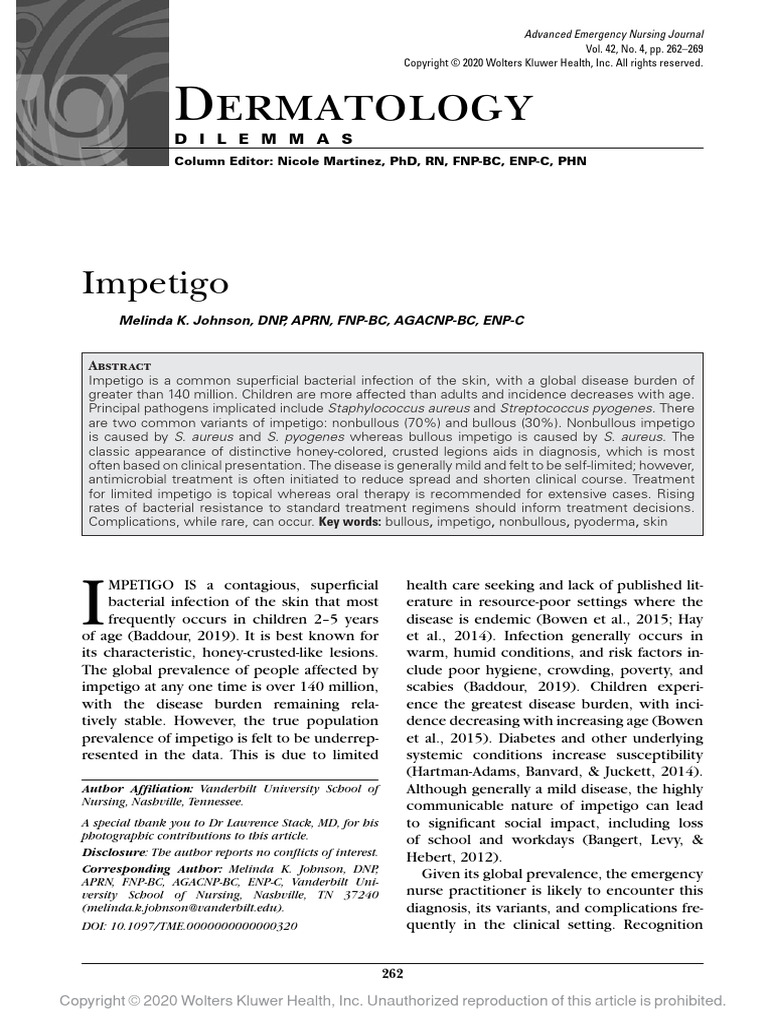 Impetigo | PDF | Dermatitis | Dermatology