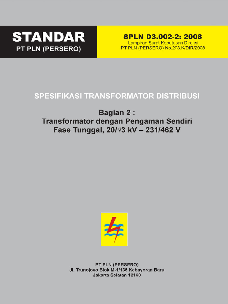 SPLN D3.002-2 2008 | PDF