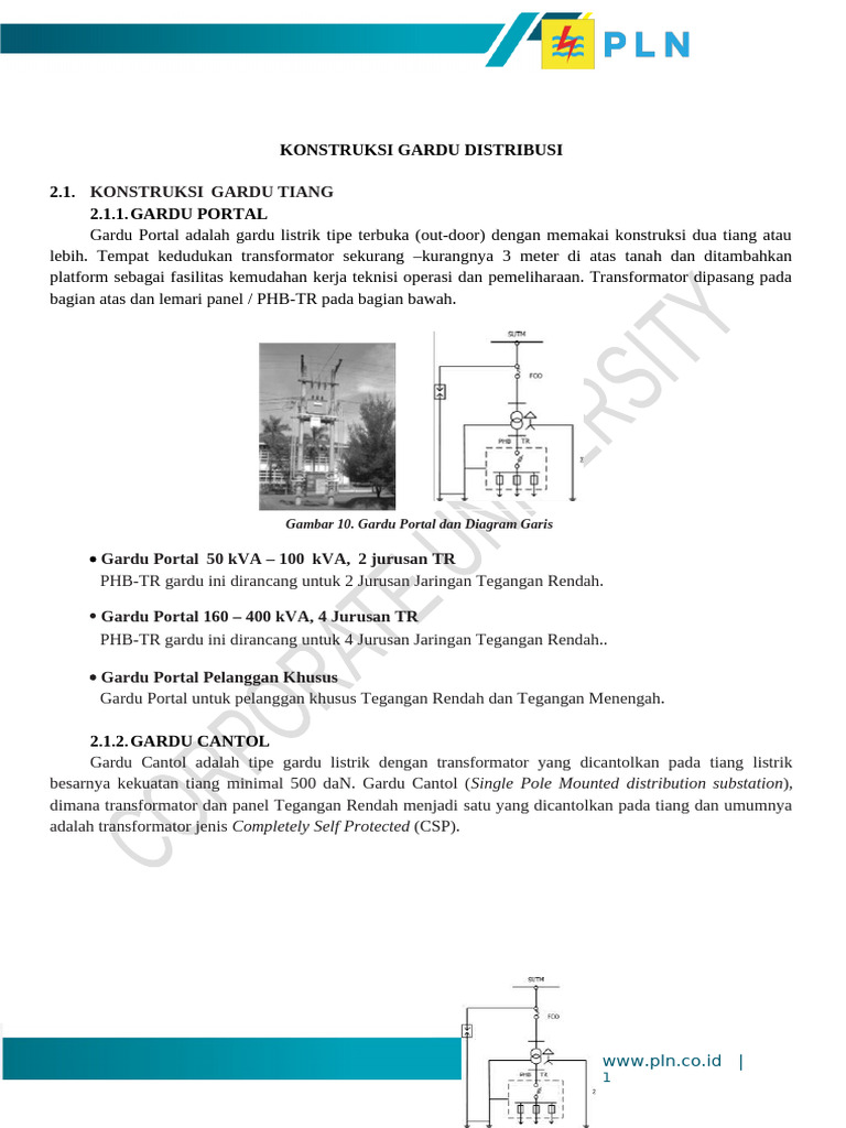 Konstruksi Gardu Distribusi | PDF
