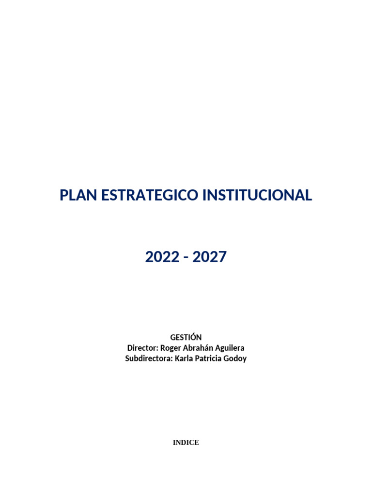 PEI Jose Trinidad Reyes 2022 - 2027 PLAN | PDF | Planificación | Evaluación