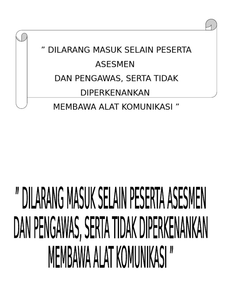 Papan Pemberitahuan Asesmen Madrasah 2024-2025 (Data Oke) | PDF