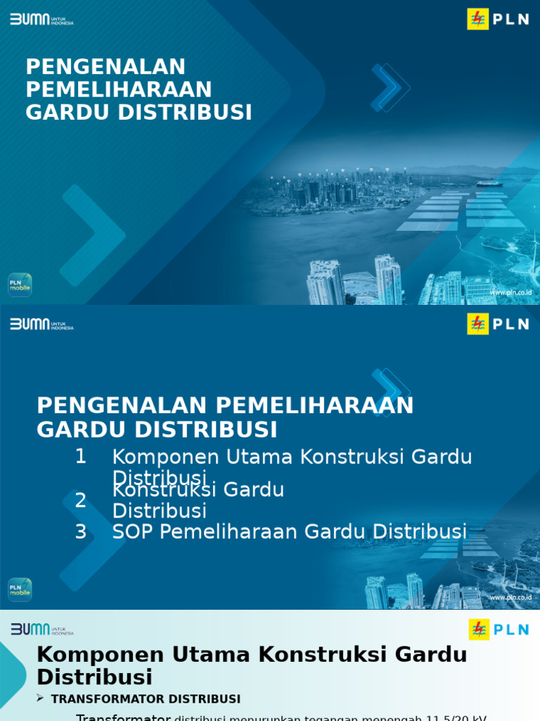 Materi Tayang Pemeliharaan Gardu Distribusi | PDF