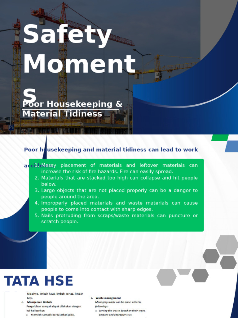 Poor Housekeeping Risks & Solutions | PDF | Science & Mathematics ...