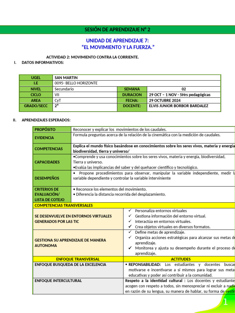 A-2º Ses-Act 2-Cyt Und 7 | PDF | Evaluación | Aprendizaje