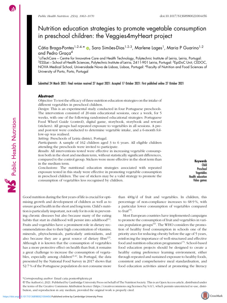 Buku - Nutrition Education Strategies To Promote Vegetable Consumption ...