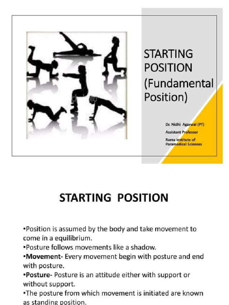 Starting Position | PDF